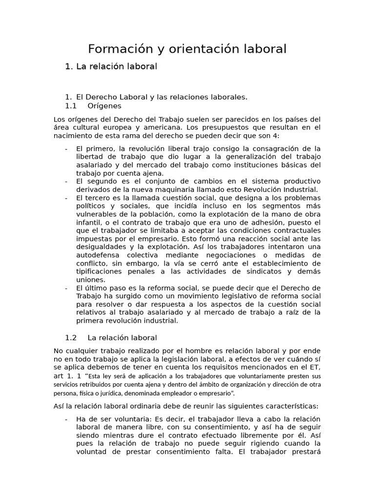 Formación y Orientación Laboral | PDF | Derecho laboral | Justicia