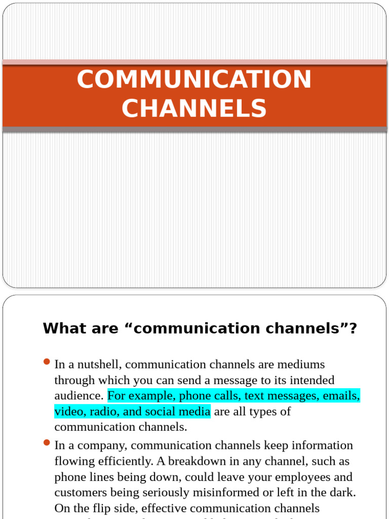 Unit 2 Communication Channel | PDF | Nonverbal Communication | Communication