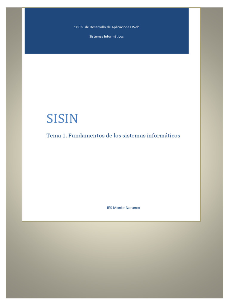 UT 1W - Fundamentos de los sistemas informáticos | PDF | Almacenamiento de datos de la ...