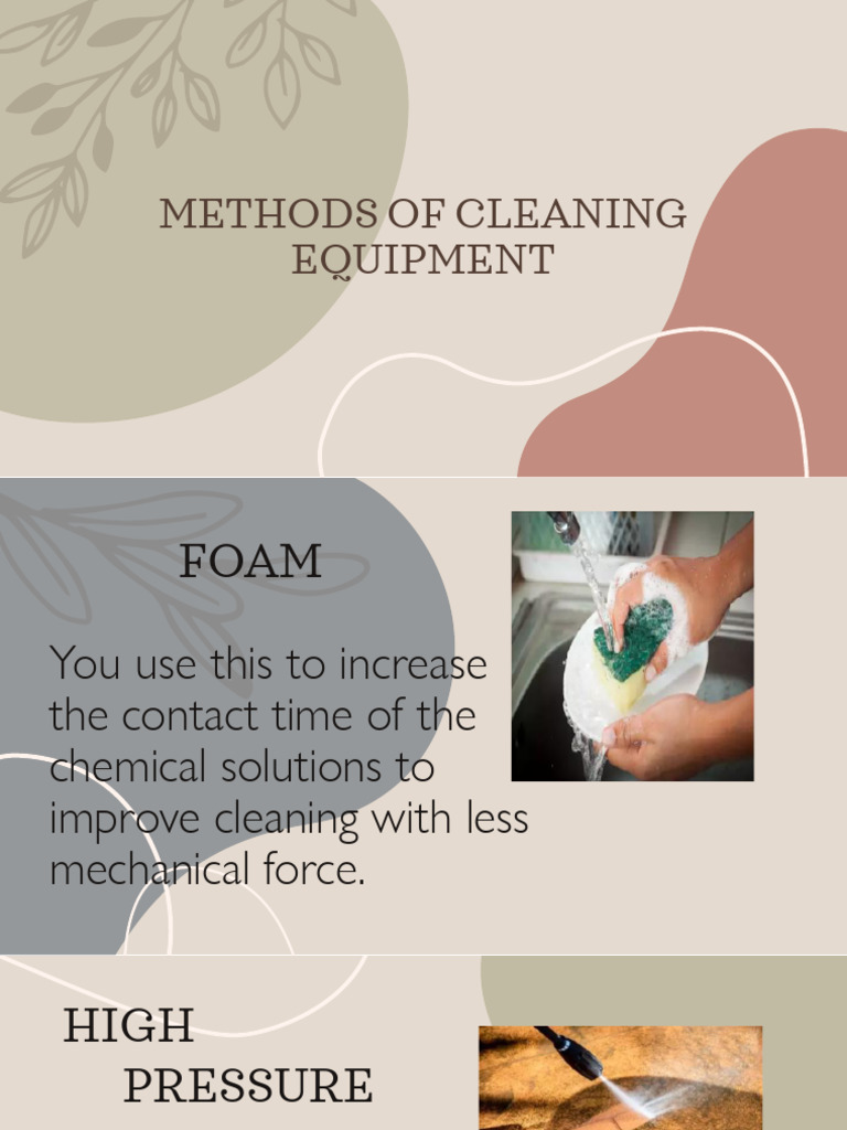 Equipment Cleaning Methods Explained | PDF | Industrial Processes ...