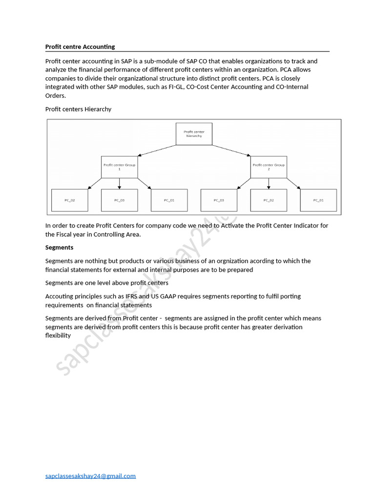 Profit center Accounting | PDF Profit center Accounting | PDF