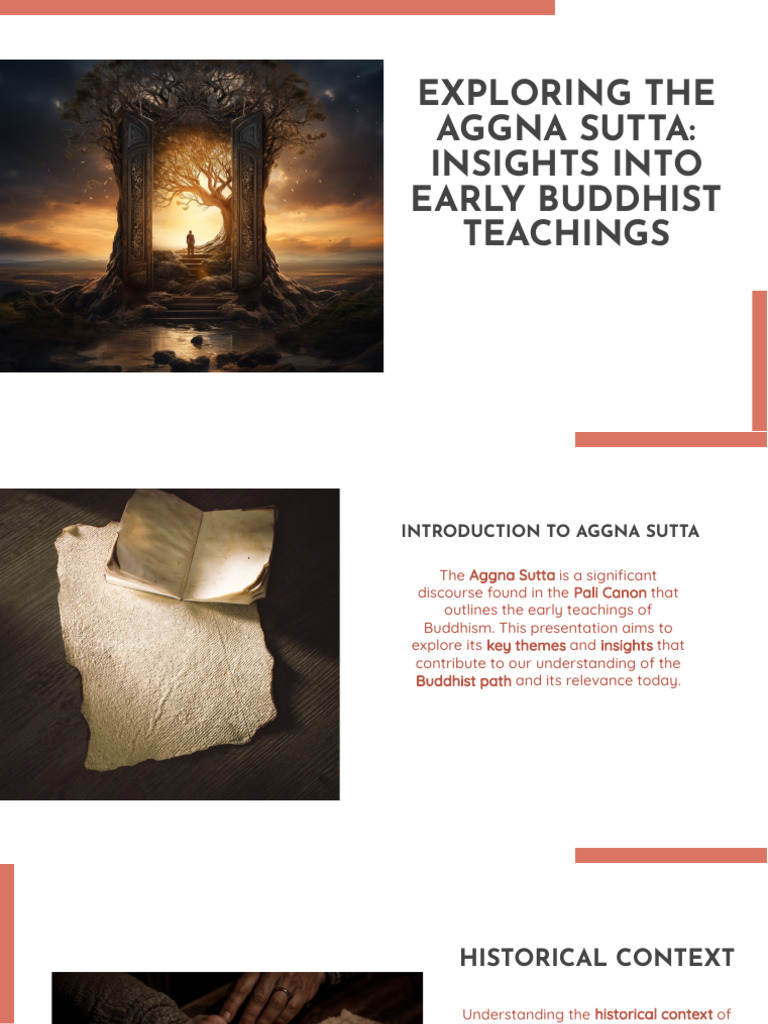 Slidesgo Exploring The Aggna Sutta Insights Into Early Buddhist ...