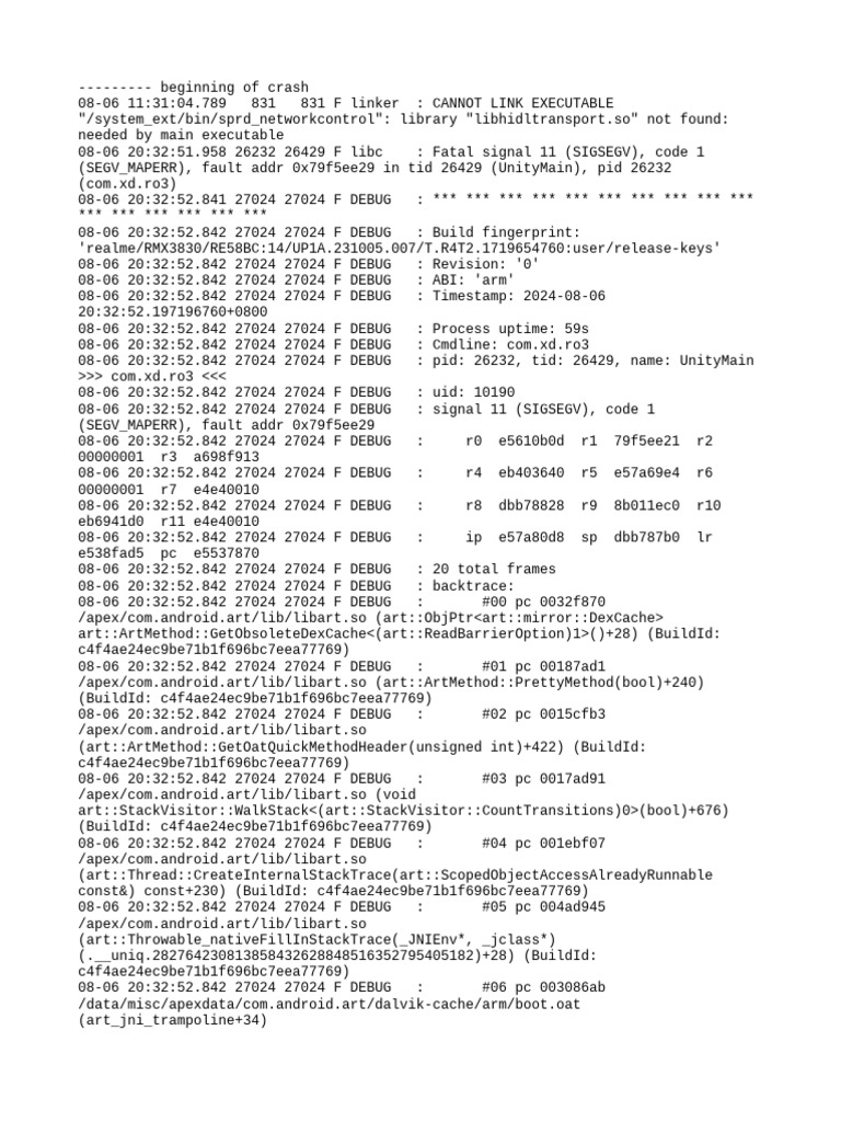 Standby Android Log 2024 0807 022510 | PDF | Computer Science | Software Engineering