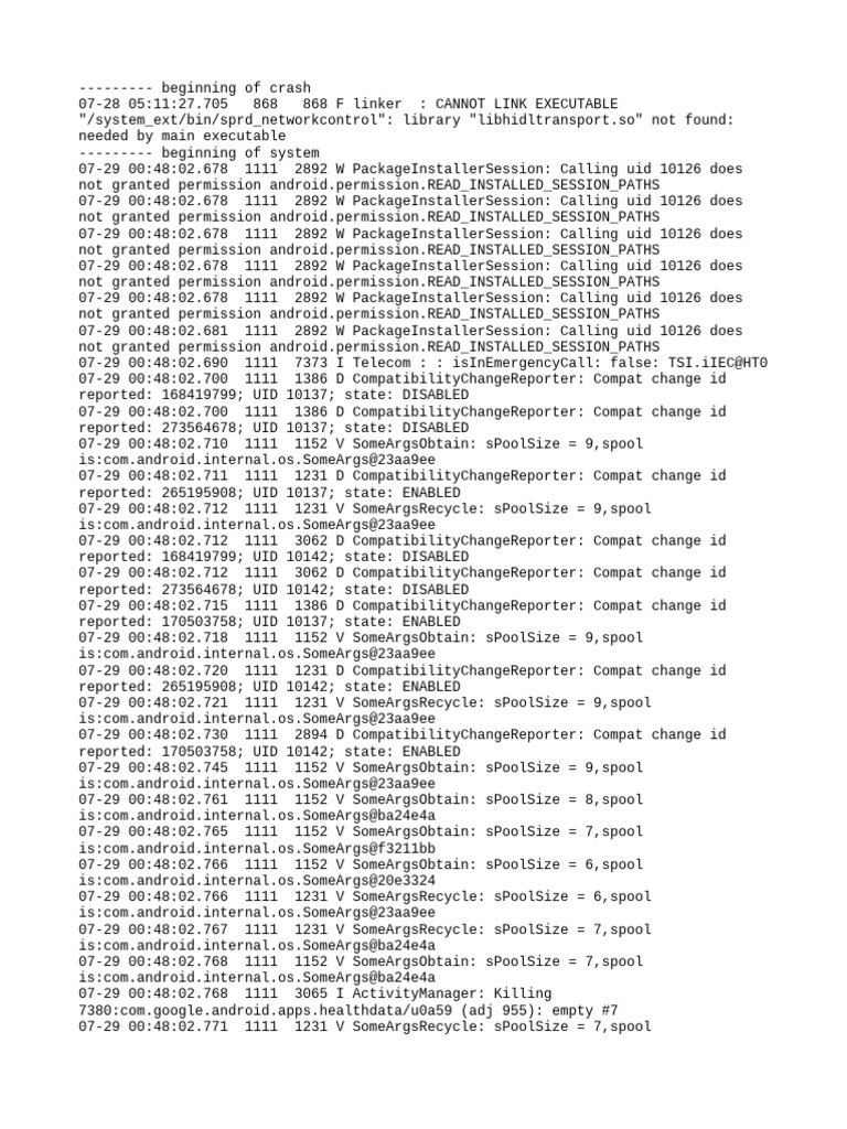 Standby Android Log 2024 0729 025542 | PDF | Data Management | Computing