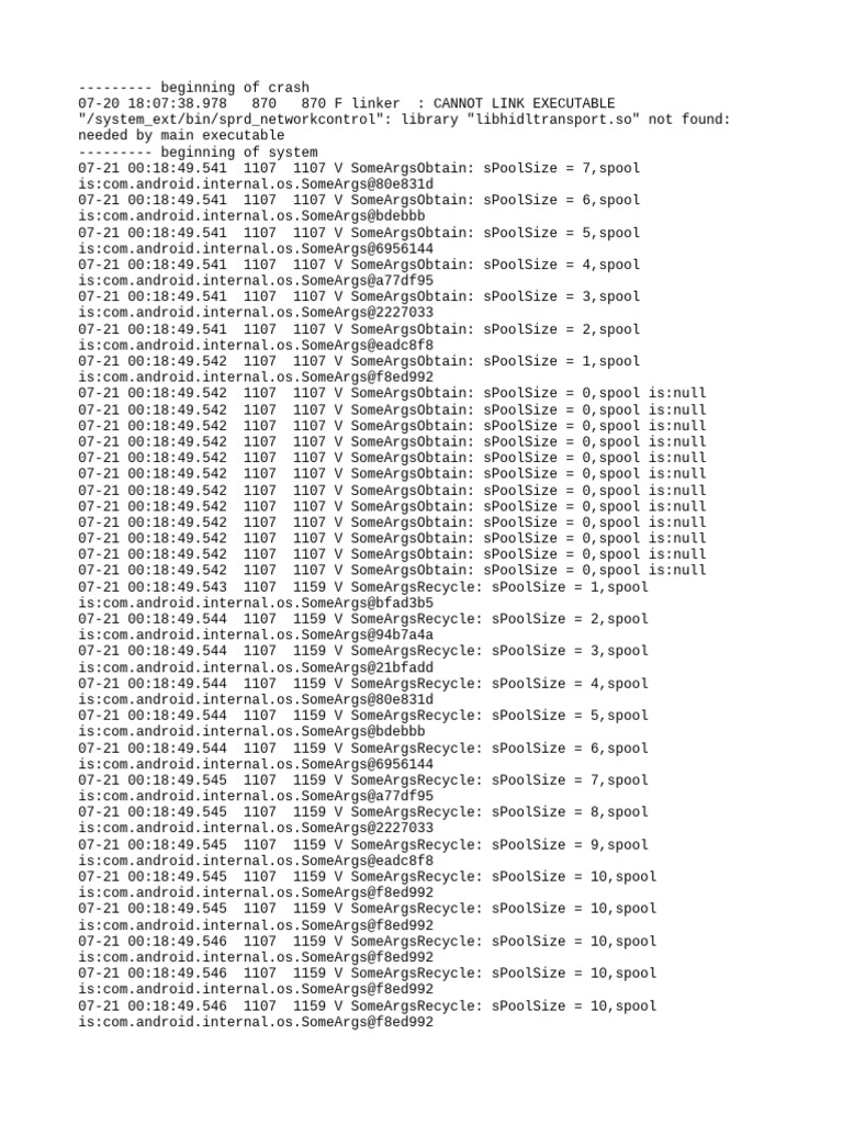 standby_android_log_2024_0721_013115 | PDF | Mobile Computers | Computer Engineering