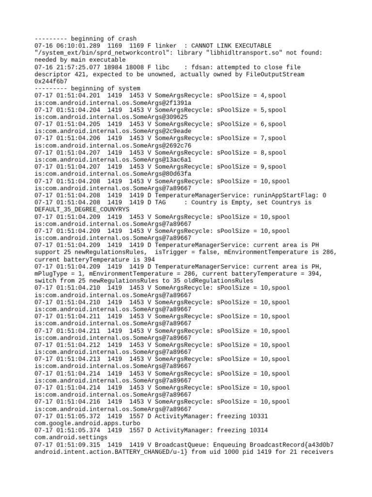 Standby Android Log 2024 0717 030355 | PDF | Computer Science | Computer Programming