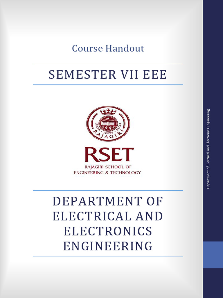 Course Handouts 7 | PDF | Electric Power Transmission | Electric Motor