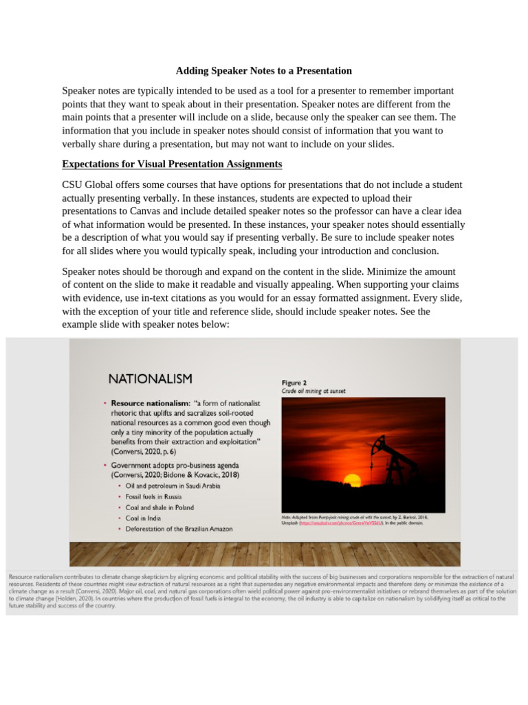 Adding Speaker Notes To Presentation Pdf