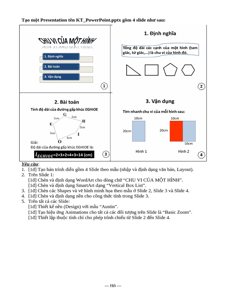 Bai Tap Powerpoint 11 | PDF