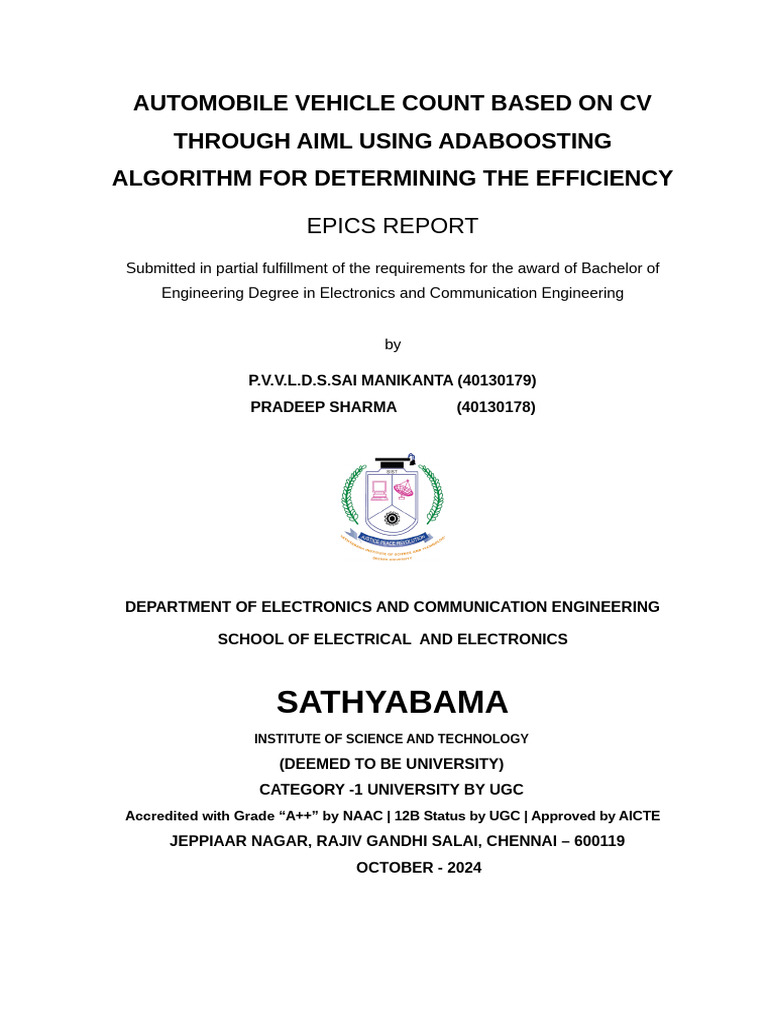 EPICS Sample Report | PDF | Regression Analysis | Logistic Regression