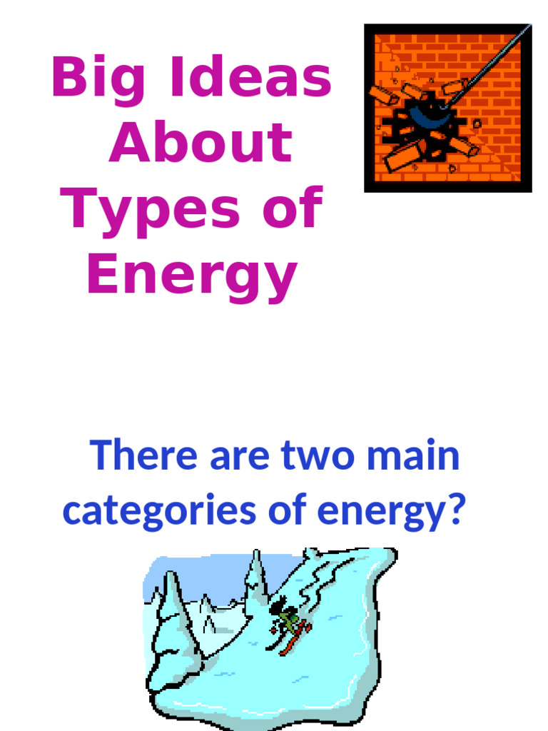 3B Types and Transfers of Energy PP | PDF | Potential Energy | Kinetic ...
