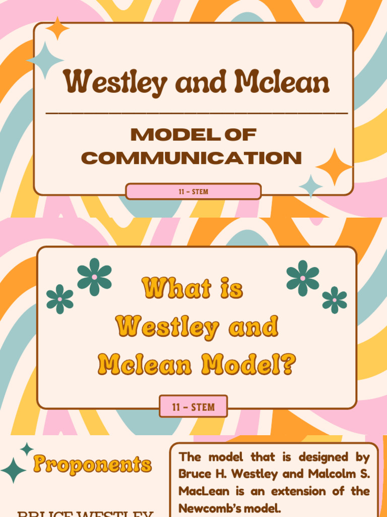 Westley and Mclean Model | PDF | Communication | Social Psychology