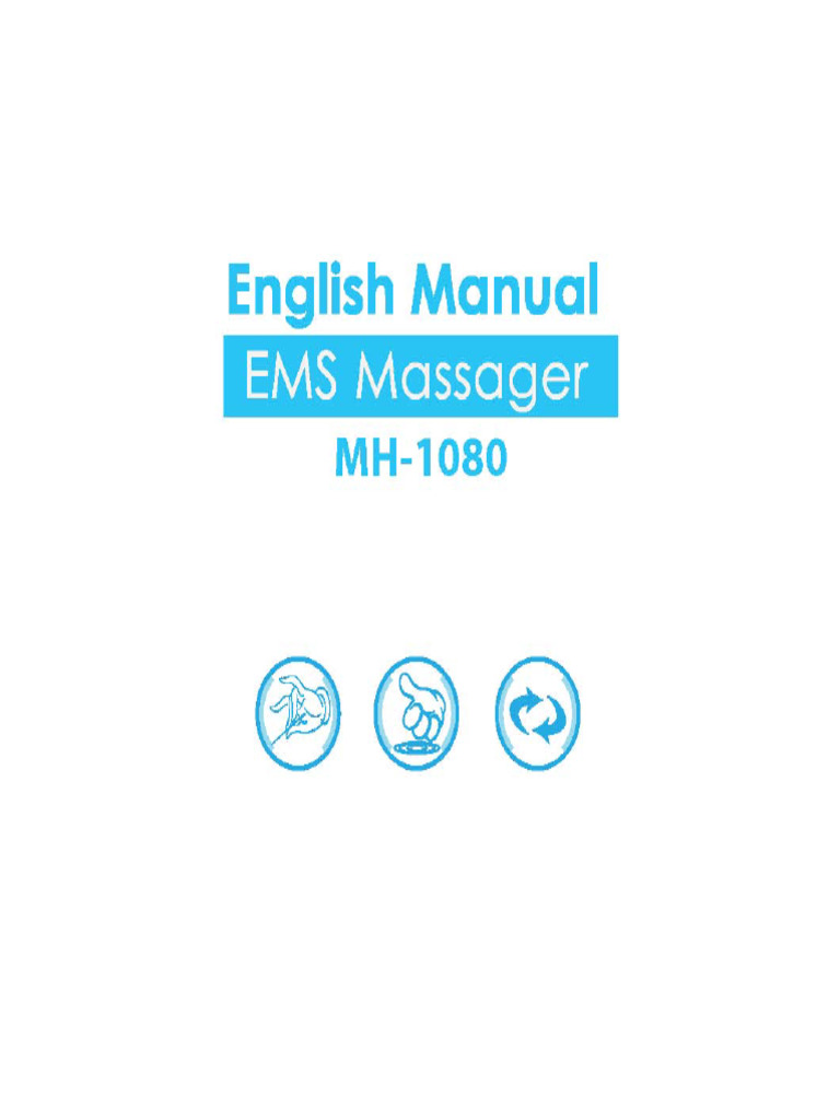 Ems Massager Manual mh-1080 Temu | PDF