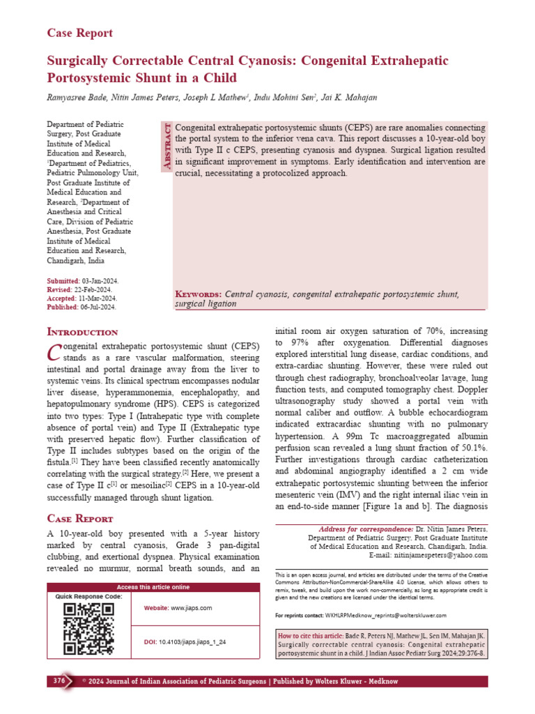 Surgically Correctable Central Cyanosis .12 | PDF | Interventional ...