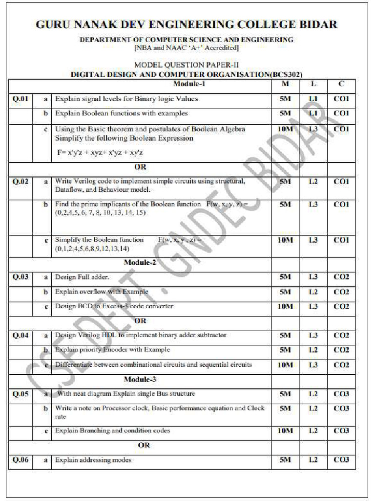 DDCO Sample Paper Solved | PDF