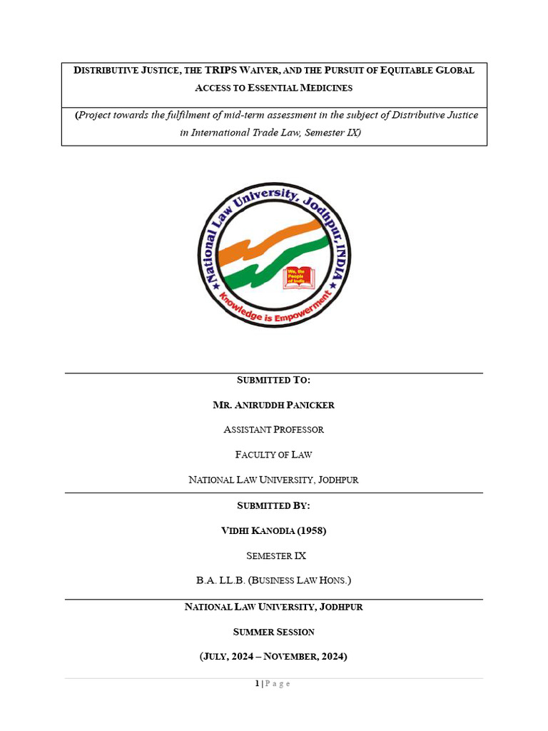 Djit Project | PDF | Trips Agreement | Intellectual Property