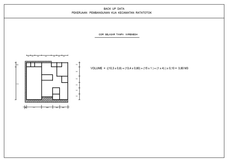 BD Cor Selasar Tanpa Wiremesh | PDF