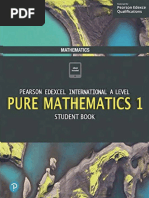 Edexcel International A Level Mathematics Pure Mathematics 1 p1 Student ...