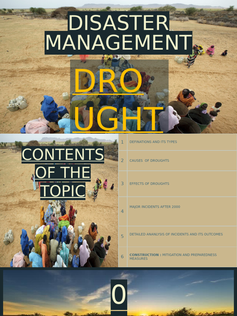 Disaster Management Drought | PDF | Drought | Water