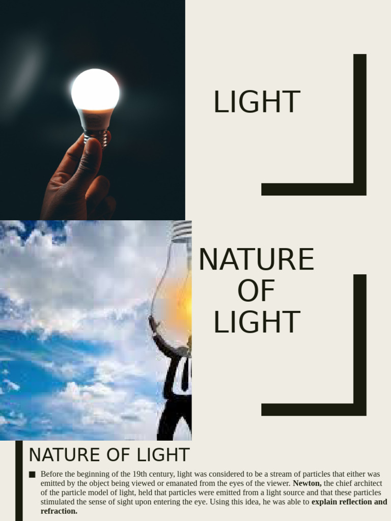 Understanding the Nature of Light | PDF | Light | Mirror