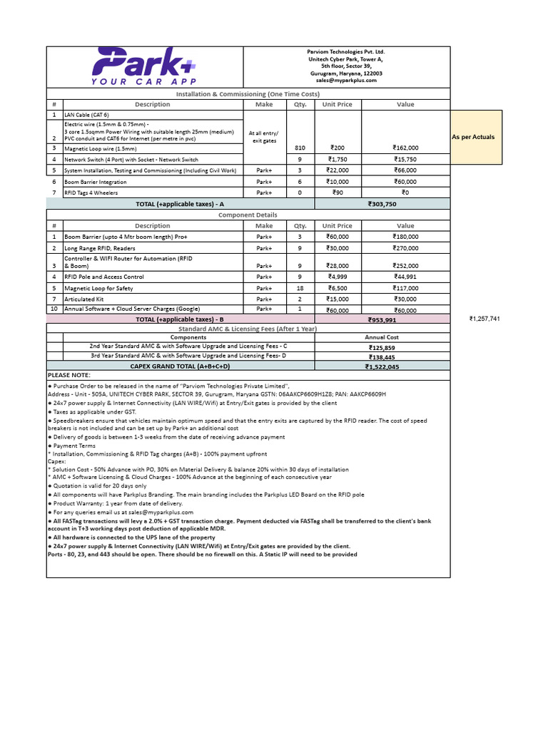 TimeSquare - Basement Barriers - BOQ | PDF | Radio Frequency Identification | Computer Networking