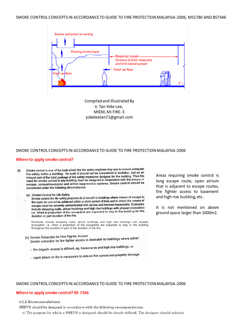 Smoke Control Application and Method in | PDF | Smoke | Fire Sprinkler ...