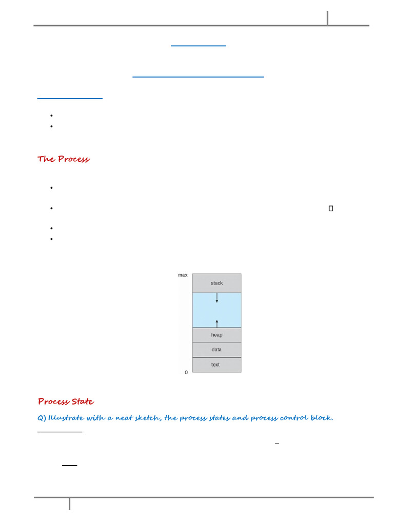 OS MODULE 2 Process Management | PDF | Process (Computing) | Scheduling (Computing)