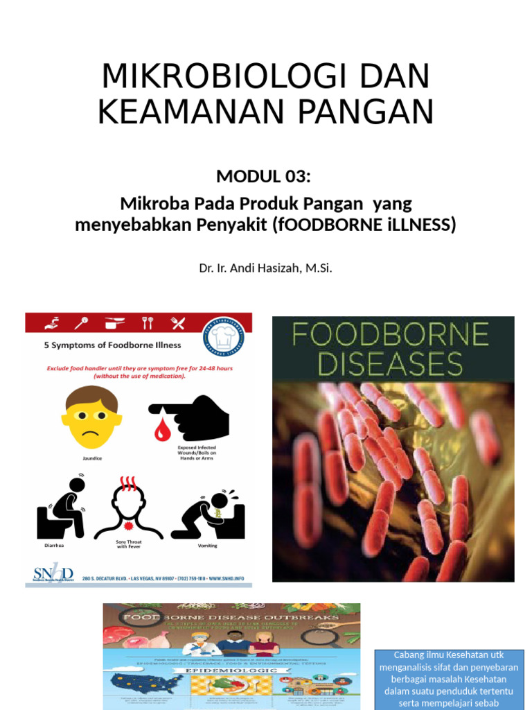 Modul 03 Penyakit Oleh Mikroba Pada Produk Pangan | PDF | Pengembangan ...