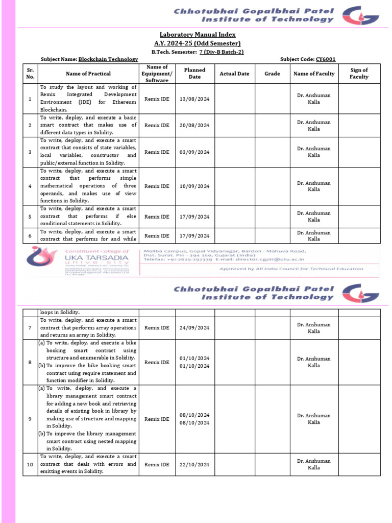 Div-B Batch B2 BT Lab Index | PDF | Integrated Development Environment | Computer Science