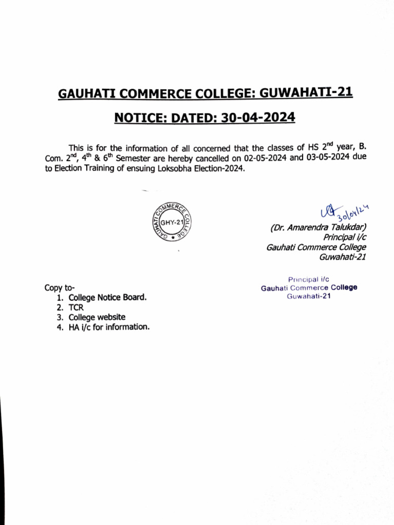 Class Cancelled 3042024 | PDF