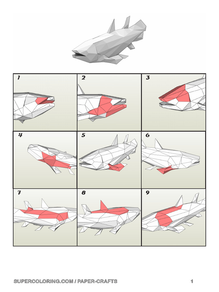 Coelacanth Fish Paper Crafts | PDF | Home & Garden
