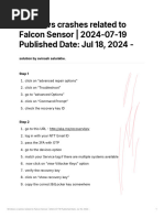 Repairing Falcon Windows Sensors 1 | PDF | Computing | Software