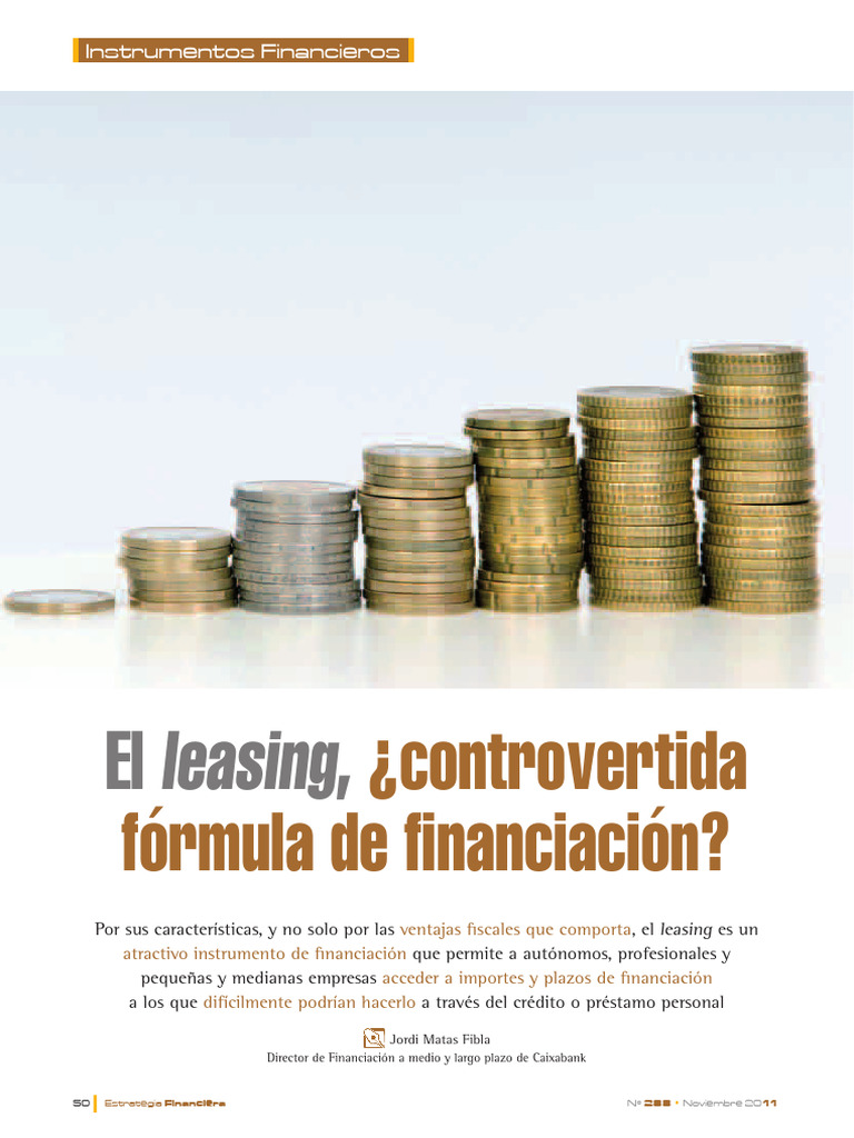 Ventajas del Leasing para PYMES | PDF | Bancos | Hipotecas