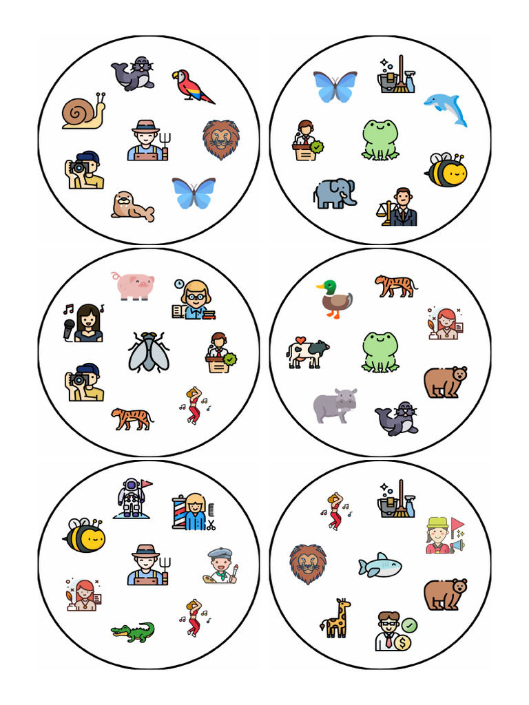 Dobble Animales Parte 1 | PDF