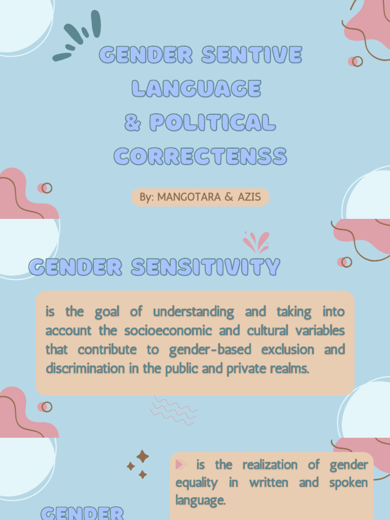 Gender Sensitive Political Correctness | PDF | Social Science