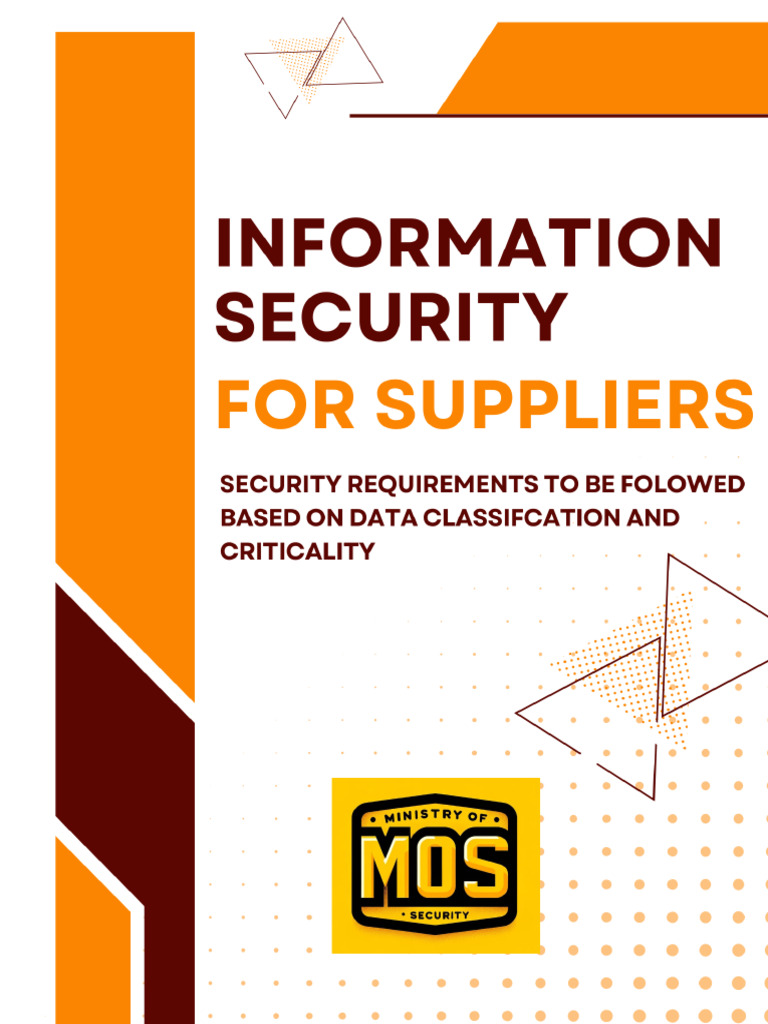 Supplier Information Security Guidelines | PDF | Password | Information ...