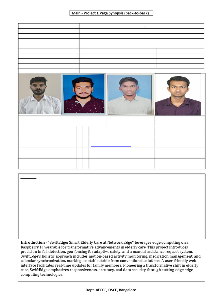 Project Synopsis | PDF | Machine Learning | Internet Of Things