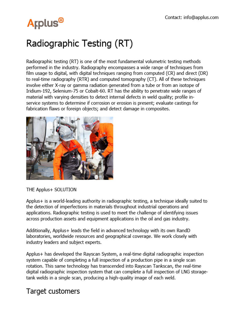 Radiographic Testing (RT) - en | PDF | Radiography | Medical Imaging