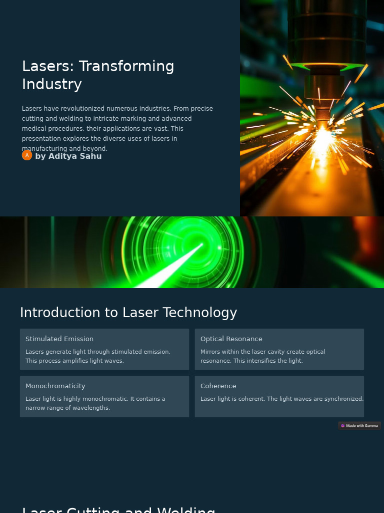 Lasers-Transforming-Industry | PDF | Laser | Welding
