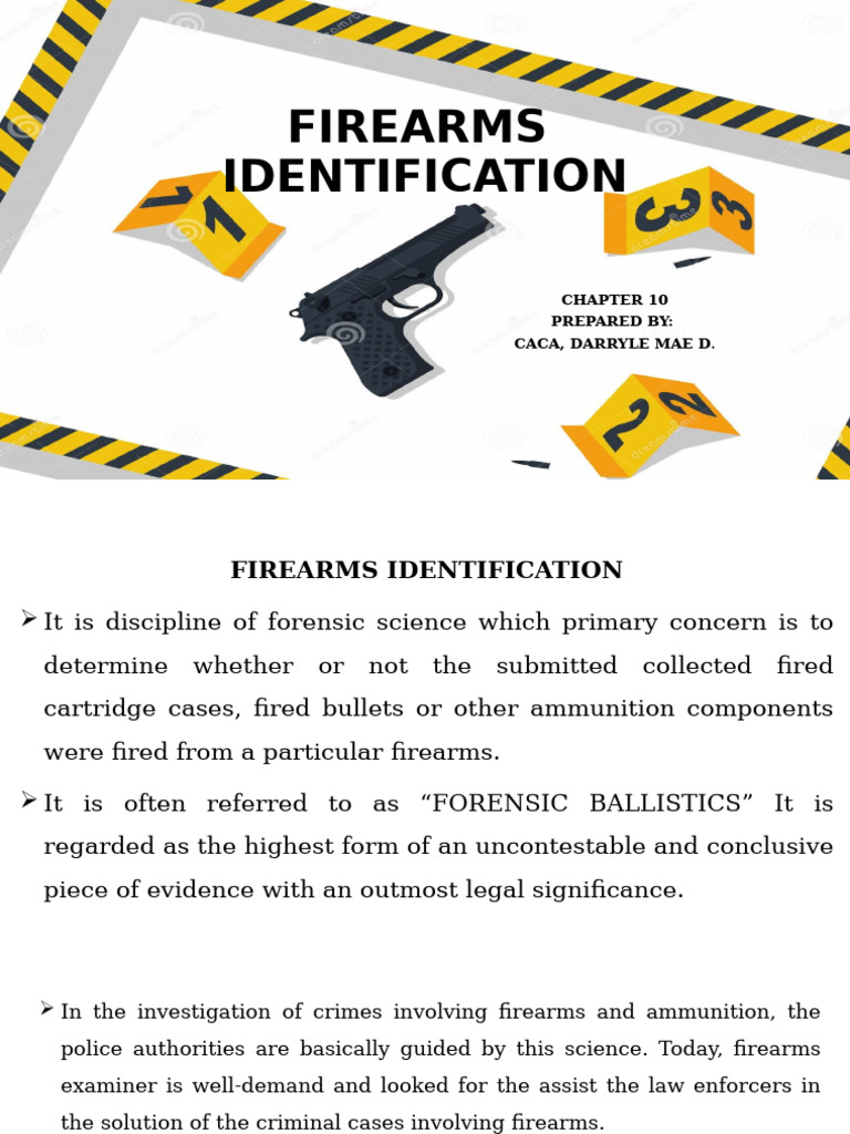 FIREARMS-IDENTIFICATION | PDF | Gun Barrel | Caliber