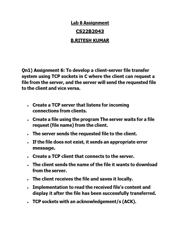 CS22B2043 Lab6 | PDF