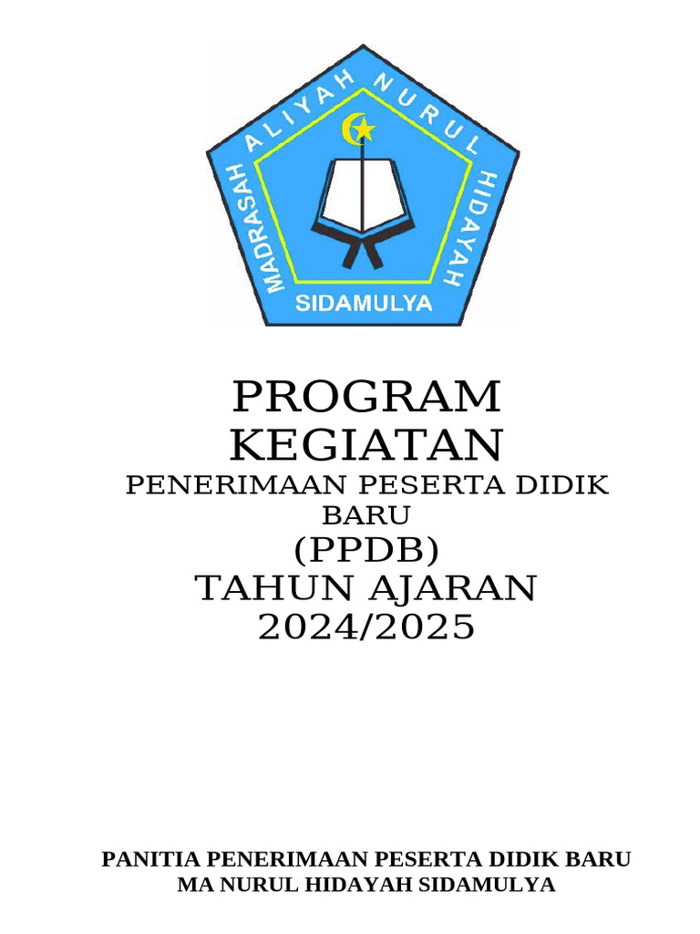 PPDB MA Nurul Hidayah 2024/2025 | PDF | Karier & Perkembangan | Pengelolaan Keuangan & Uang