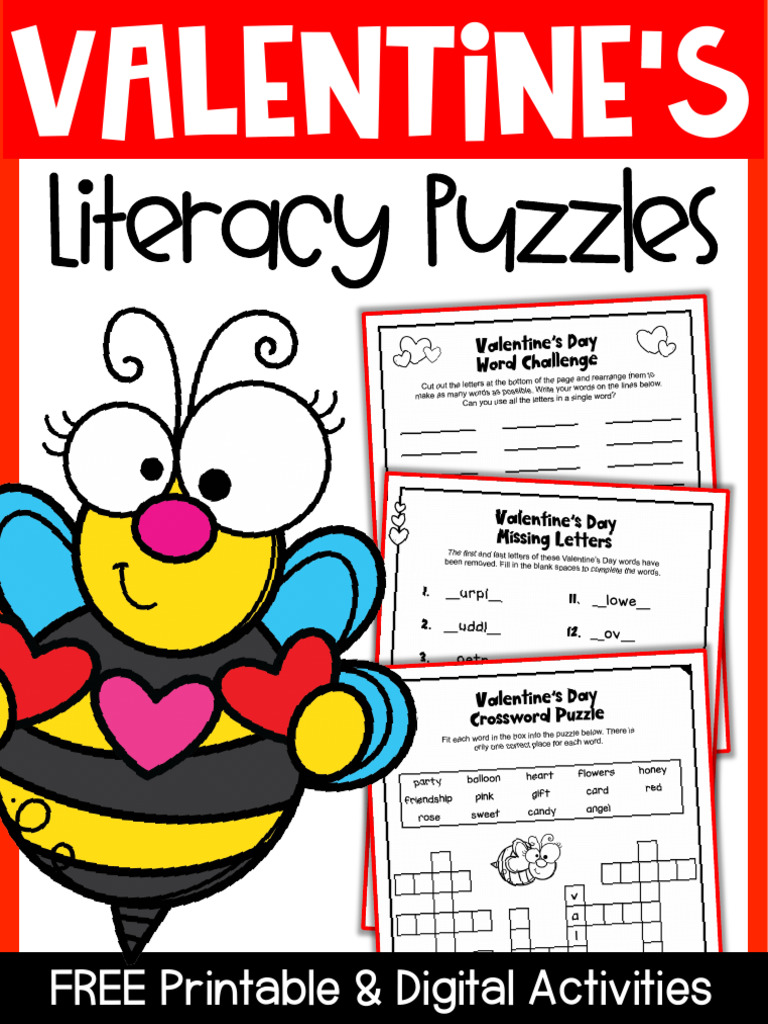 FREE Printable & Digital Activities | PDF | Valentine's Day | Word Search