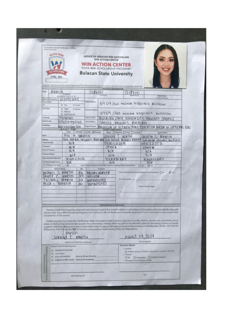 Kuya Win Scholarship | PDF