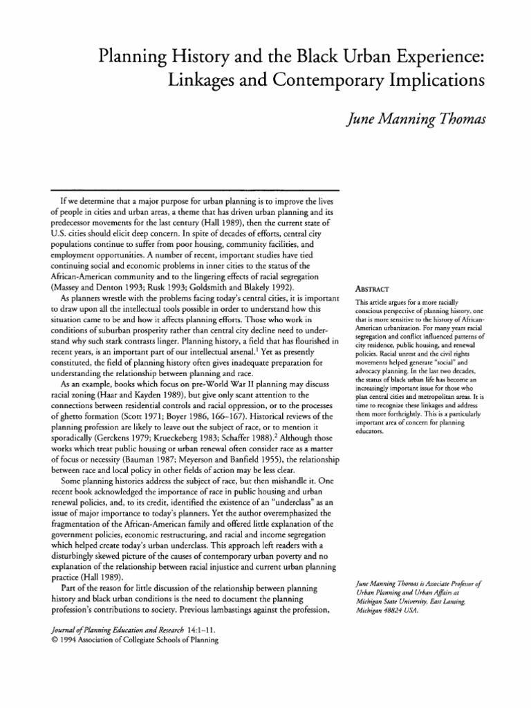 3 - June Manning Thomas - Planning History and The Black Urban ...