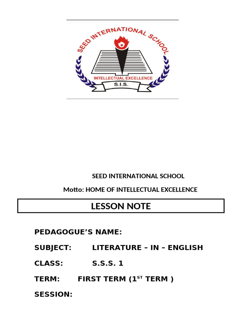 LIT. IN ENGLISH | PDF | Poetry | Sentence (Linguistics)