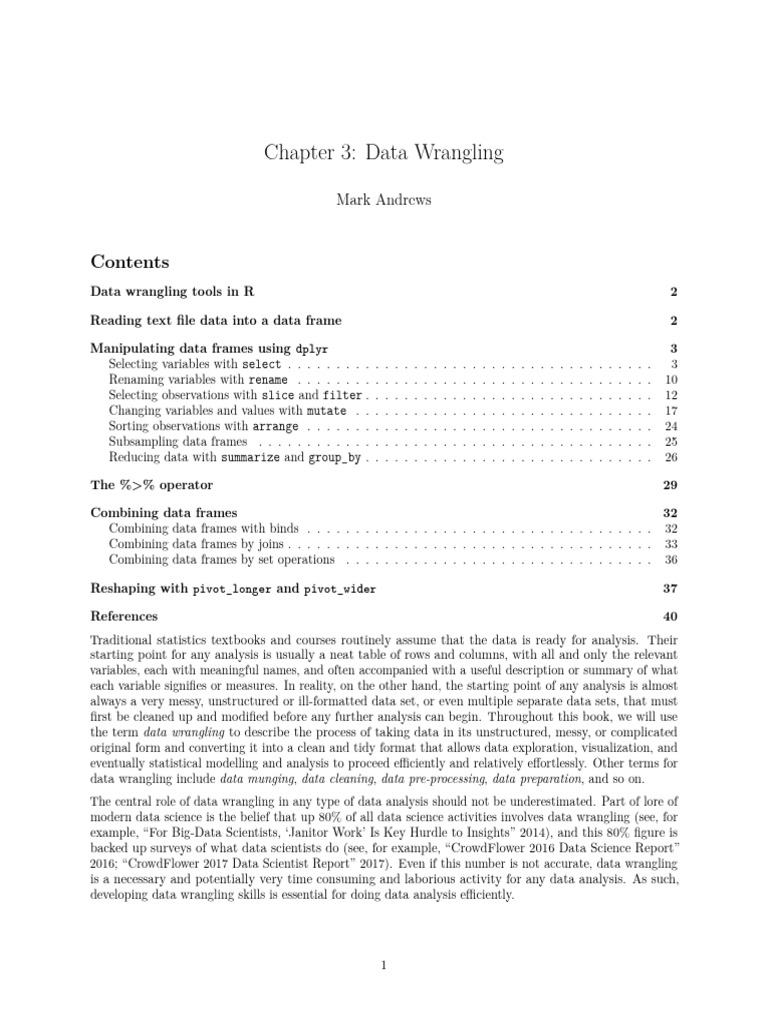 Chapter 03 Wrangling | PDF | Comma Separated Values | Regular Expression