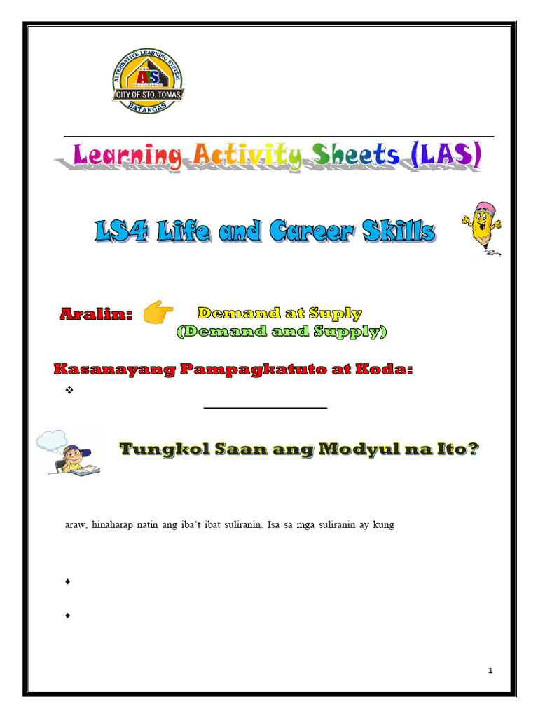 LS4 LAS (Demand - Supply) | PDF