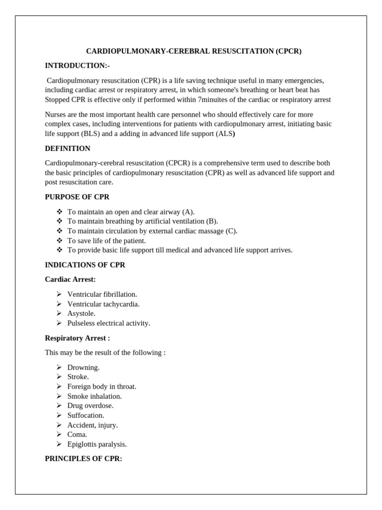 assign 3 | PDF | Cardiopulmonary Resuscitation | Cardiac Arrest