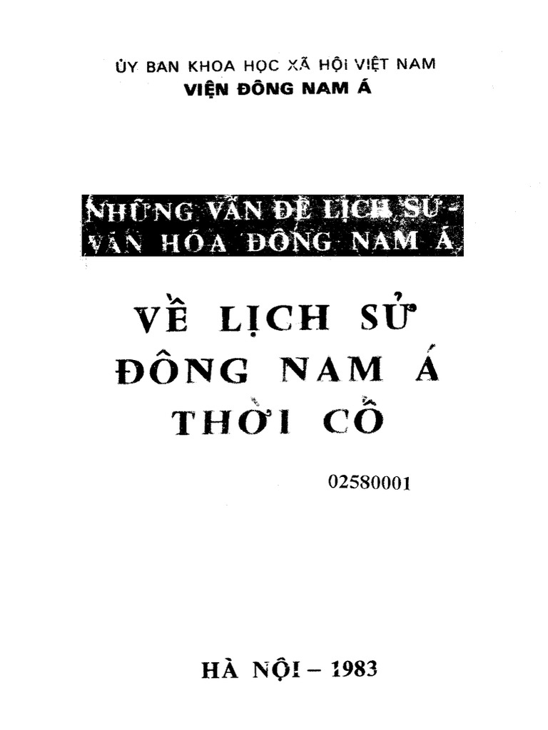 Ve Lich Su Dong Nam A Thoi Co | PDF